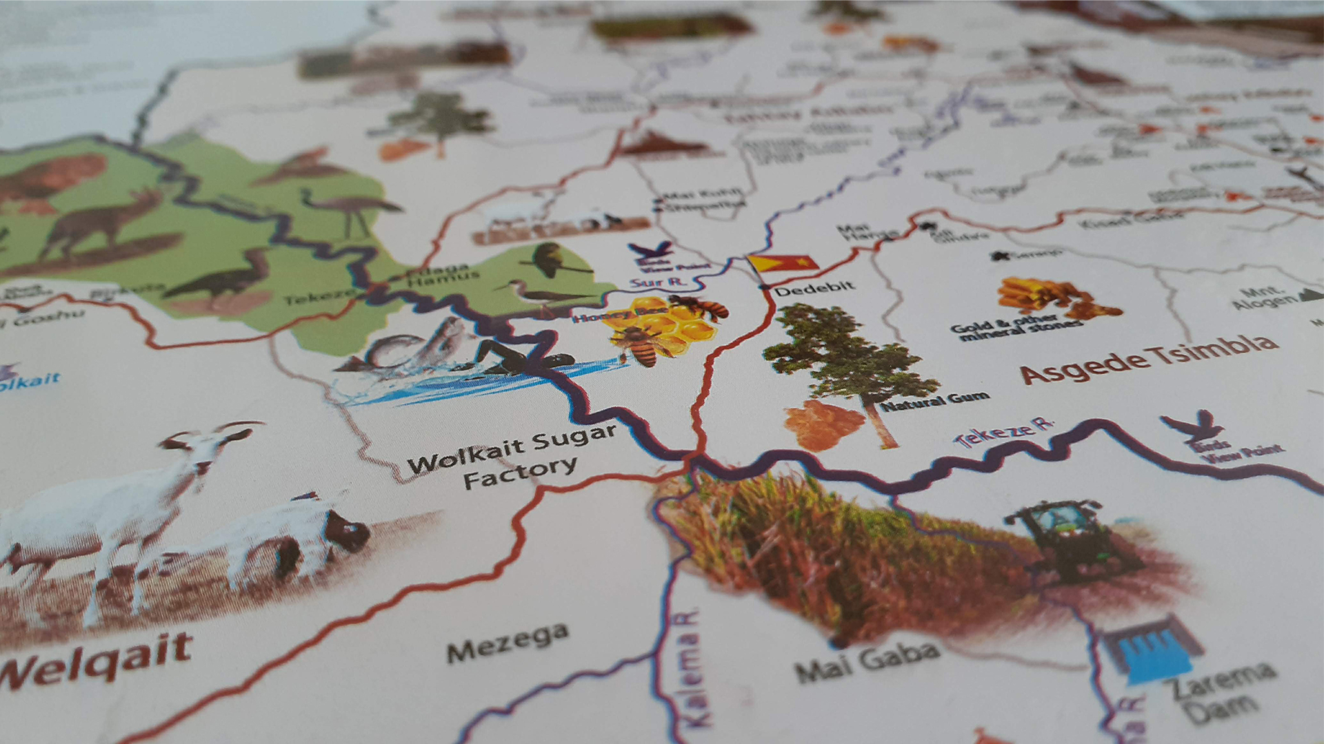 Tourist Map of Tigrai | Hadgi