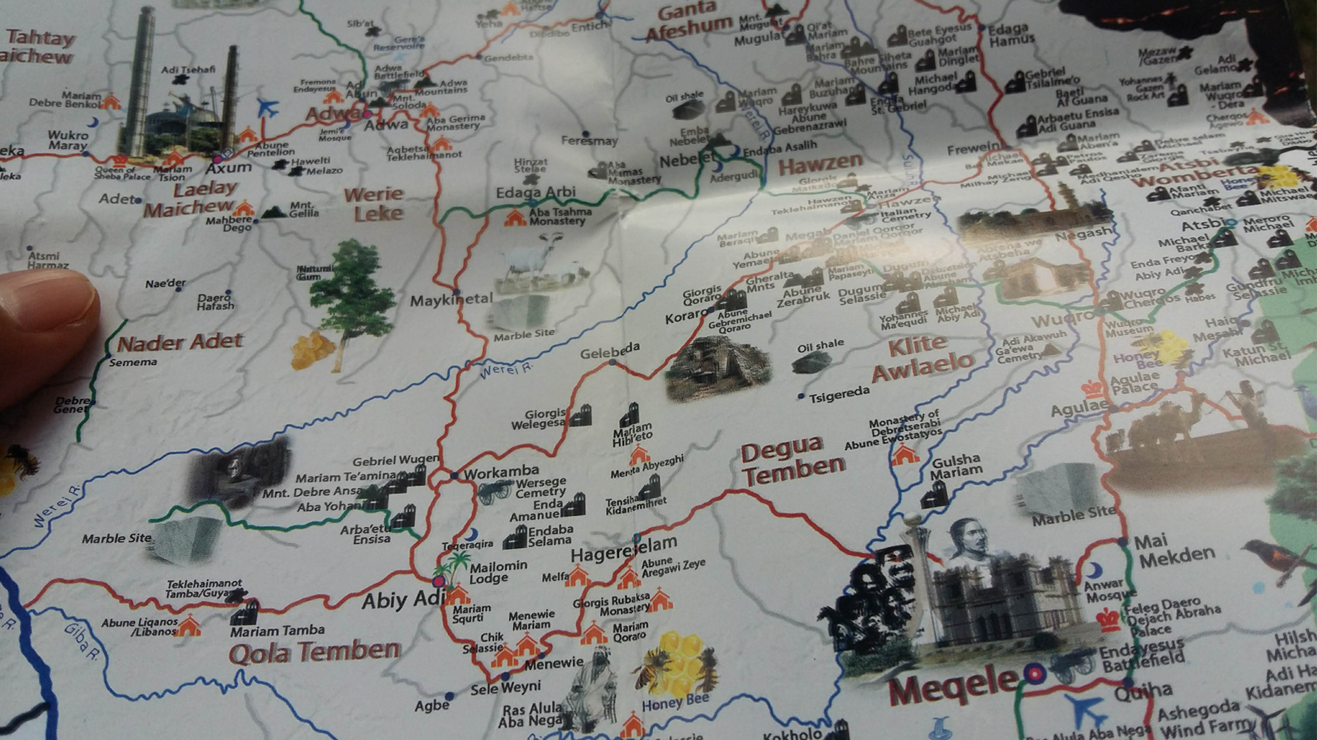 Tourist Map of Tigrai | Hadgi